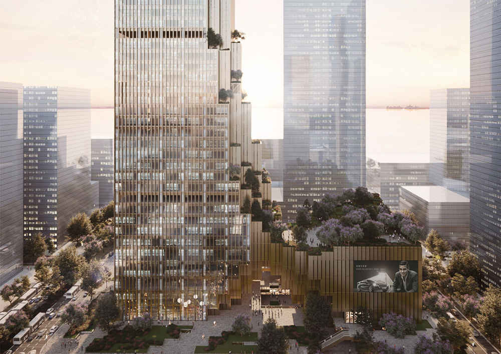 238m tall bronze mixed-use tower wins in Shenzhen - Global Construction ...
