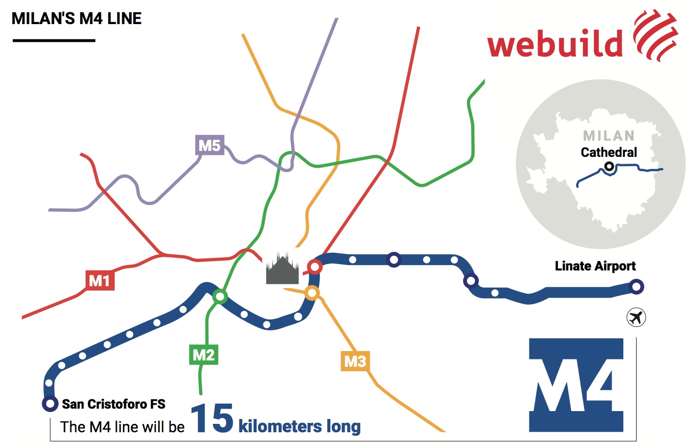 Tunnel breakthrough for Milan's new M4 metro line - Global Construction ...