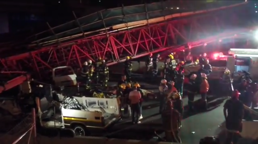 Bridge collapse in Johannesburg kills two, injures 20 - Global ...