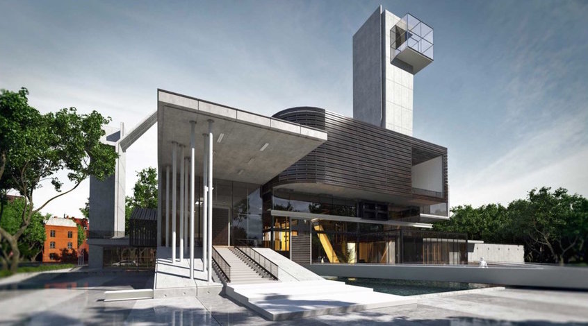 New Jersey's "Sky Chapel" brings the glass office look to ...