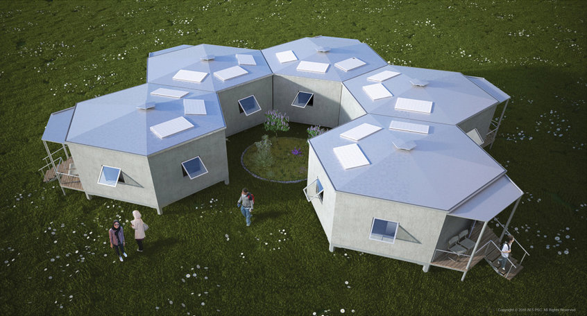 Architects for Society designs hexagonal housing system for disaster ...