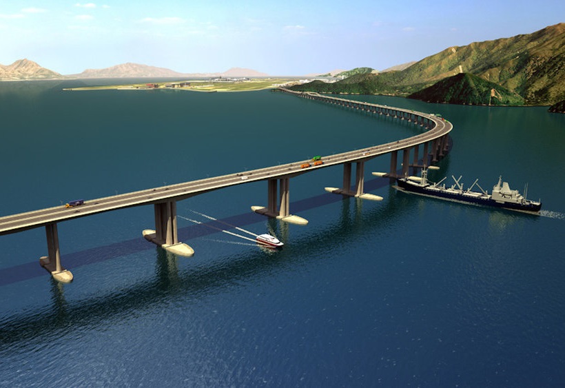 Paving starts on world's longest sea-crossing - Global Construction Review