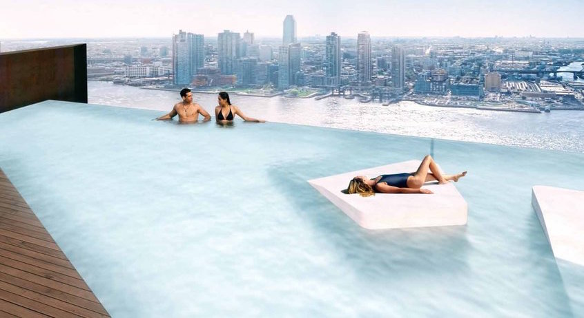 New York tower dwellers to swim 91m in the air - Global Construction Review