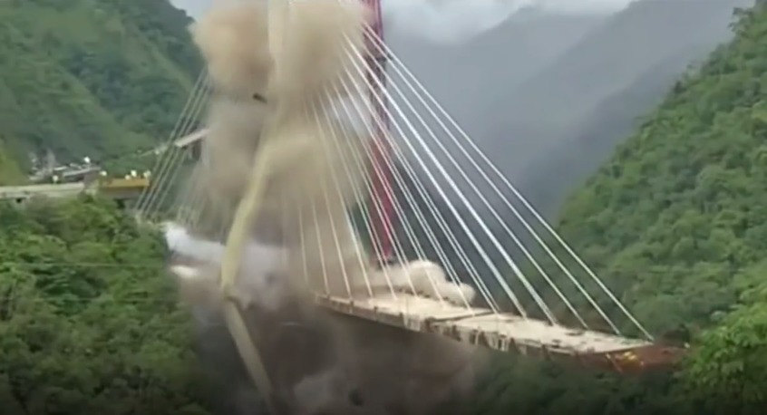 Colombia blows up remains of collapsed Chirajara bridge - Global ...
