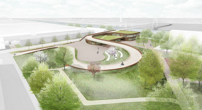 Dutch cycle bridge doubles as school roof - Global Construction Review