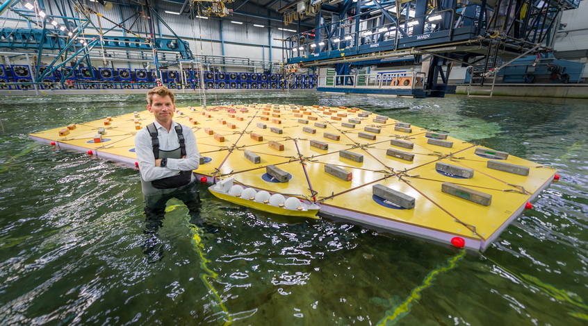 Dutch team tests "floating island of triangles" - Global Construction ...