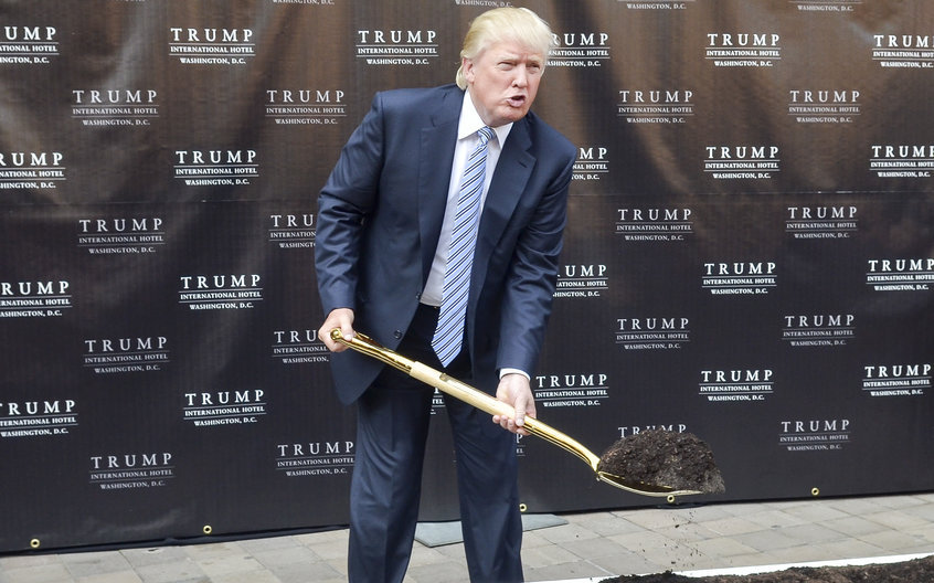 "Construction is what I know": Trump pledges to rebuild America ...