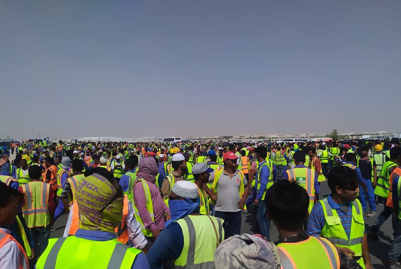 Strikes in Qatar: Foreign workers break law to protest over withheld ...