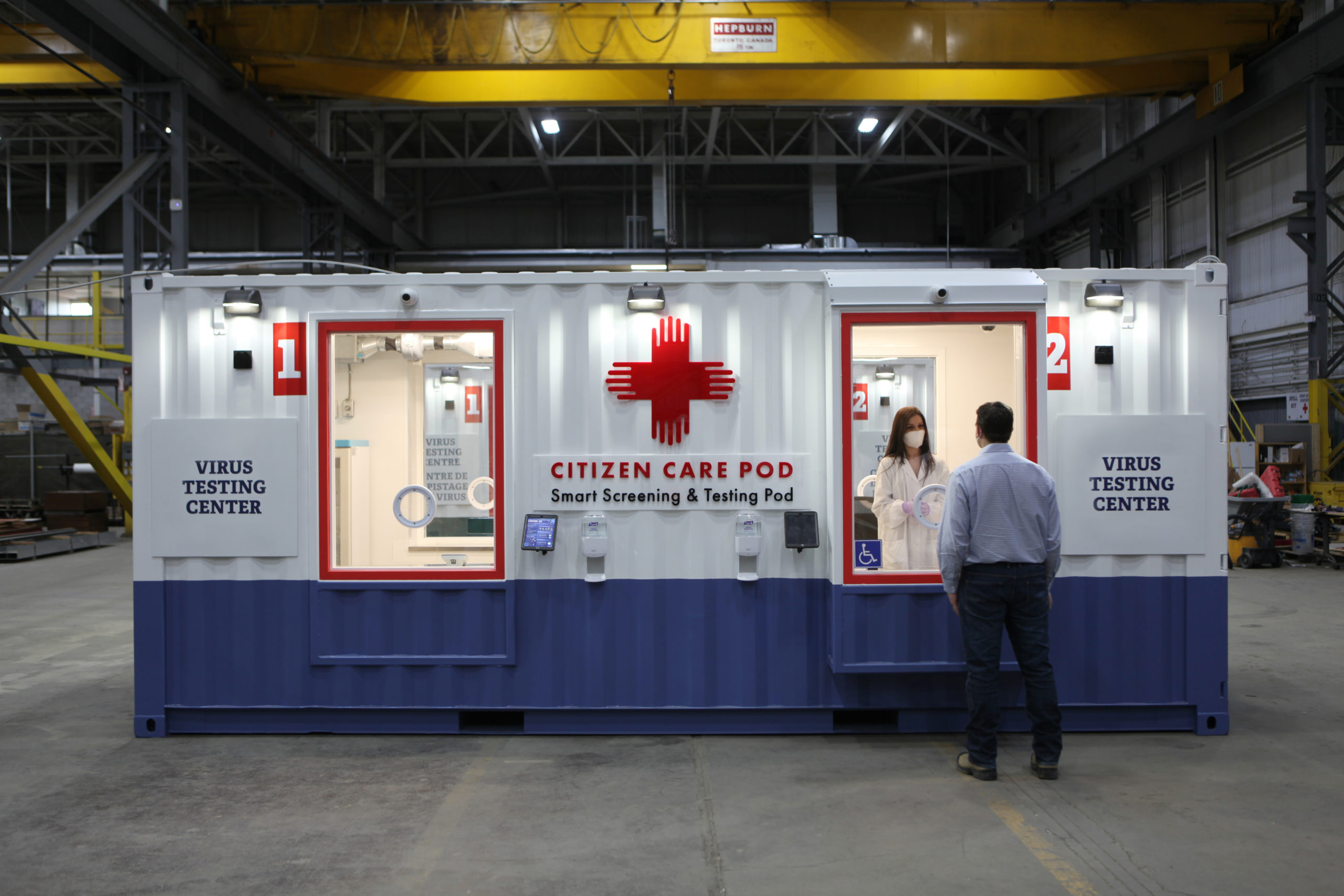 Microsoft team retrofits shipping containers as Covid-19 treatment pods ...