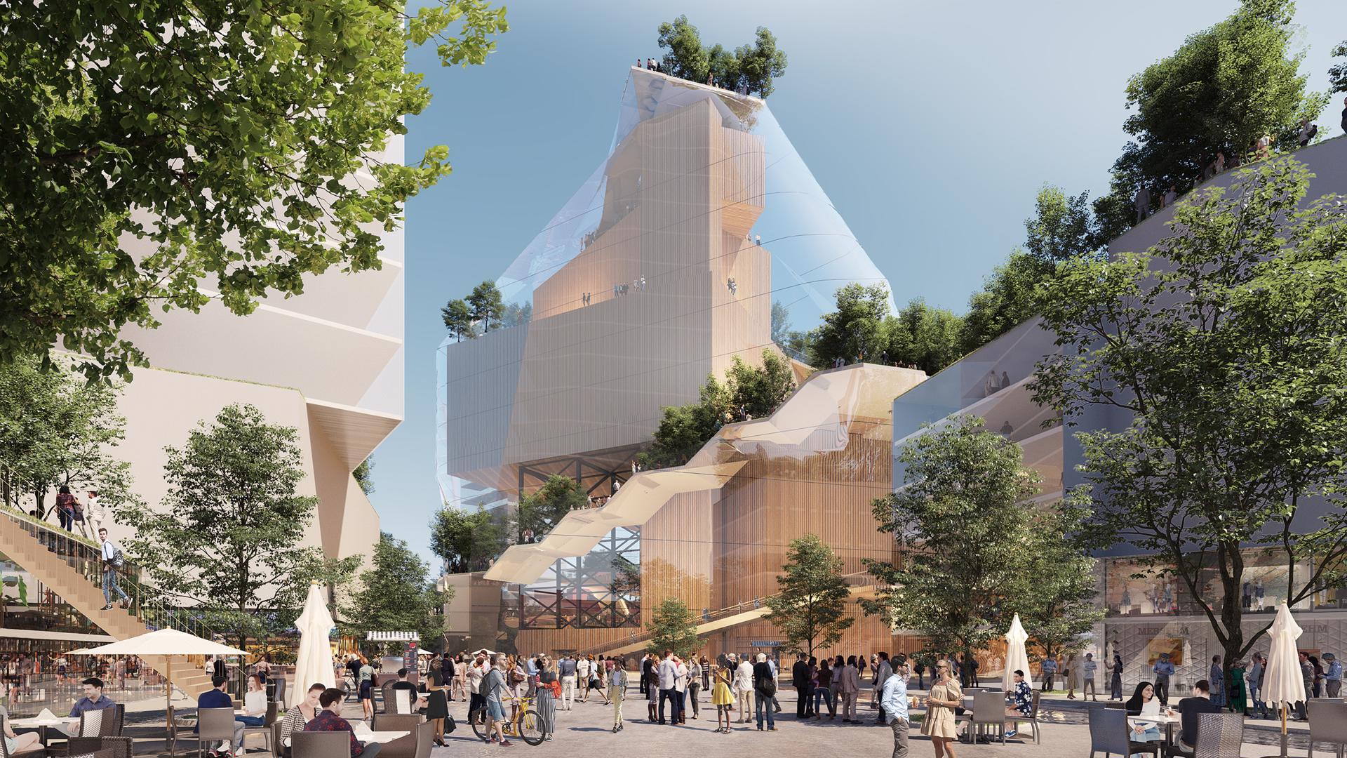 MVRDV's Glass Music Mountain to be centrepiece of Eindhoven cultural ...