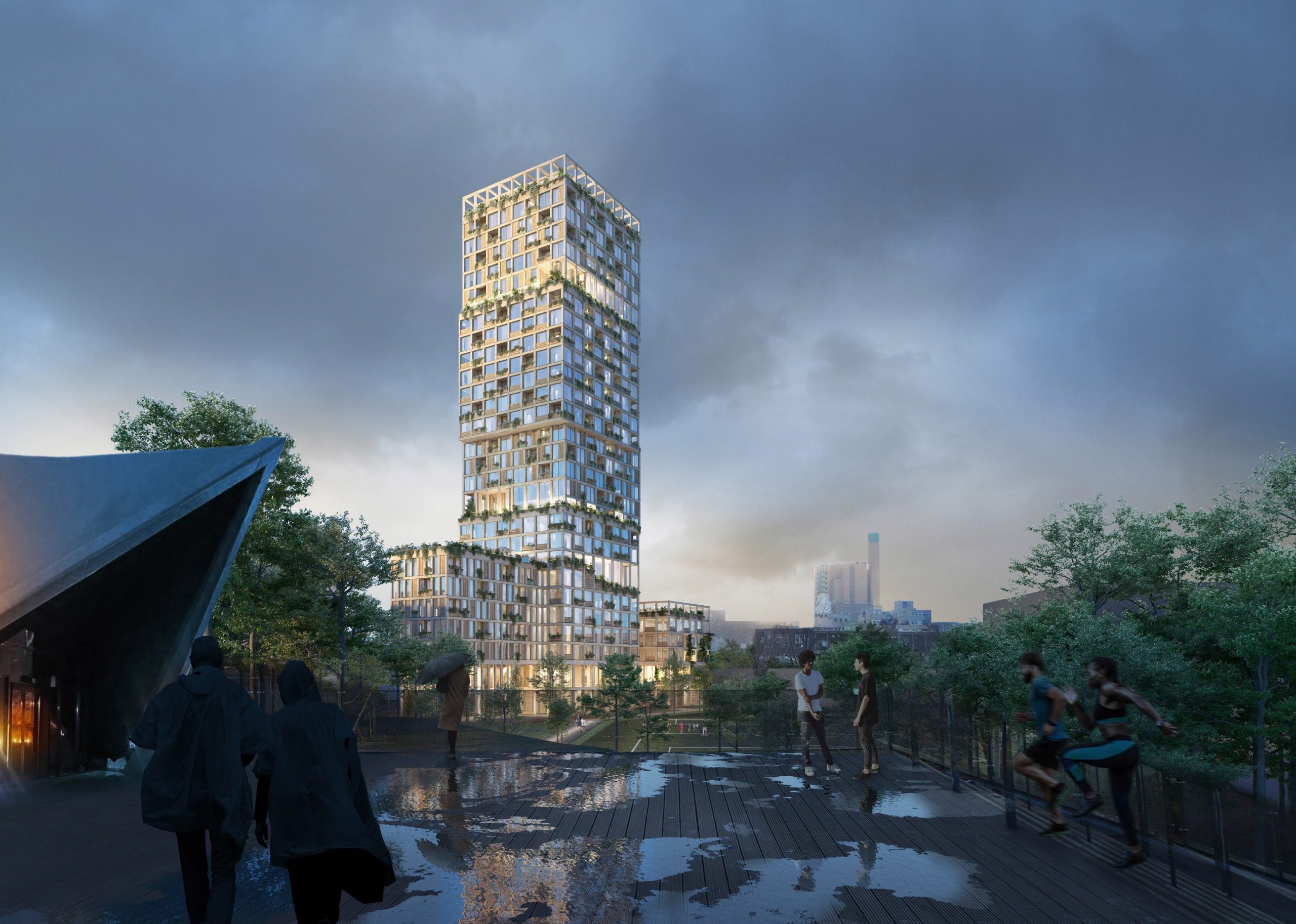 Mad Arkitekter reveals design of Germany's tallest wooden tower ...