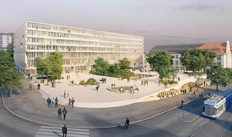 Herzog & de Meuron unveils "hovering" building for the University of ...