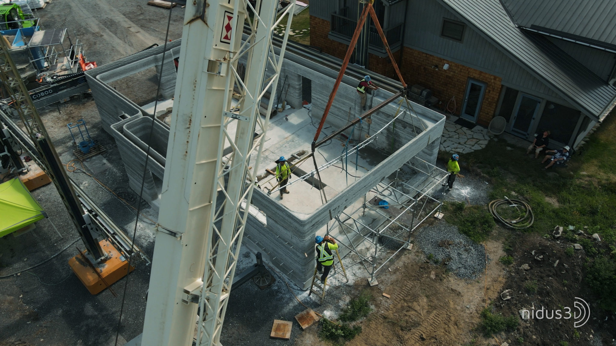 North America’s first 3D-printed two-storey building erected - Global ...