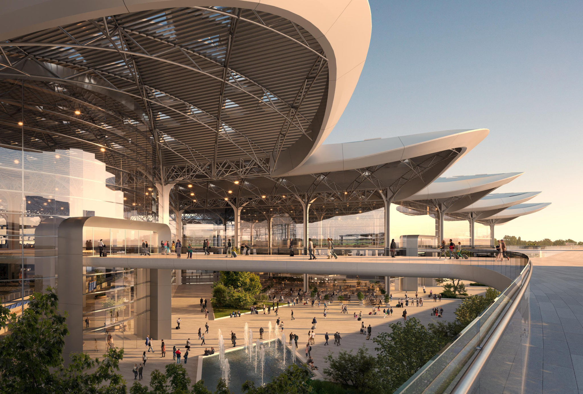 Foster-Buro Happold design unveiled for Poland’s new air-rail hub ...