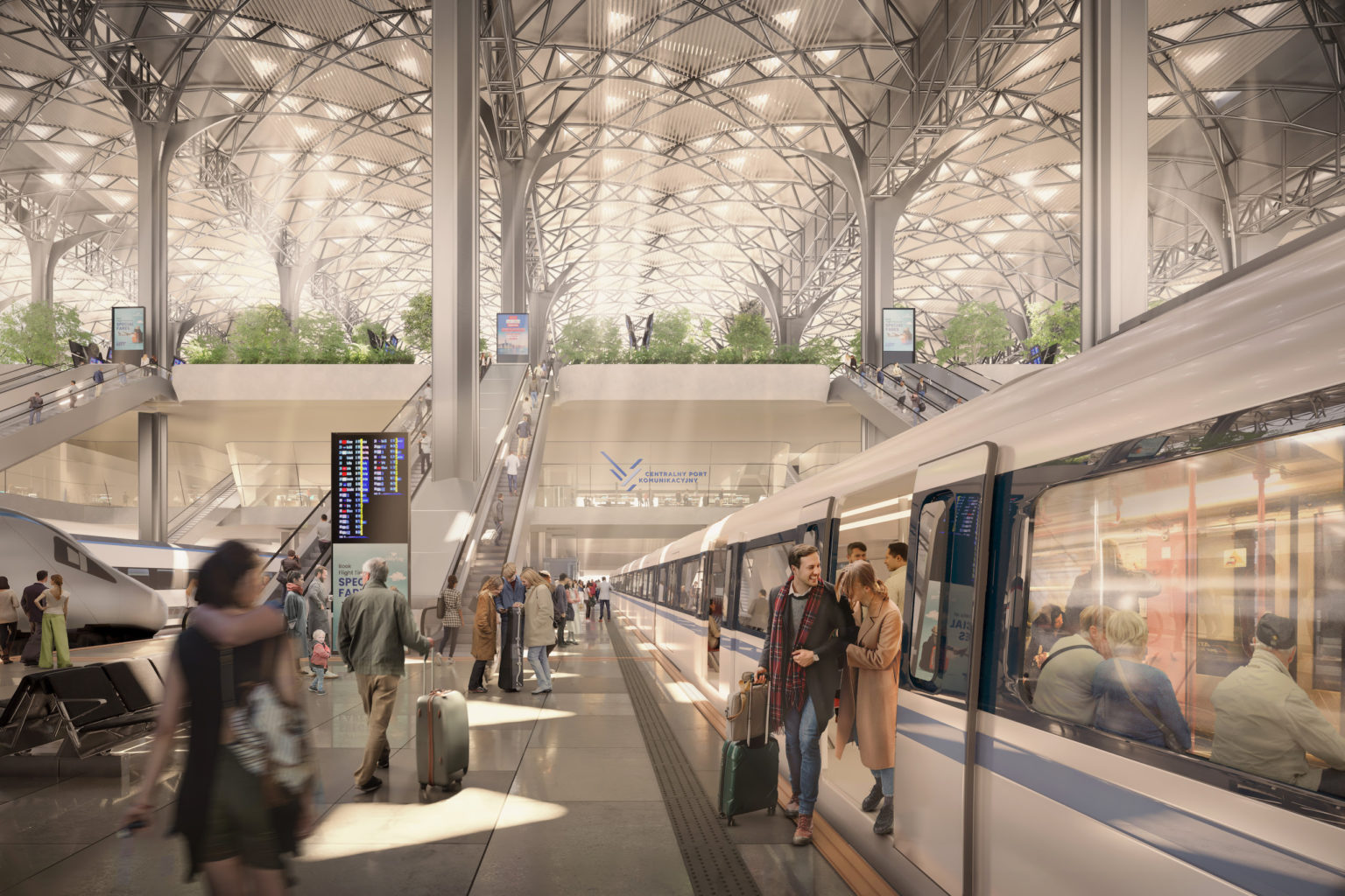 Foster-Buro Happold design unveiled for Poland’s new air-rail hub ...