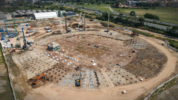 Foundations laid for Milan’s Olympic ice hockey arena