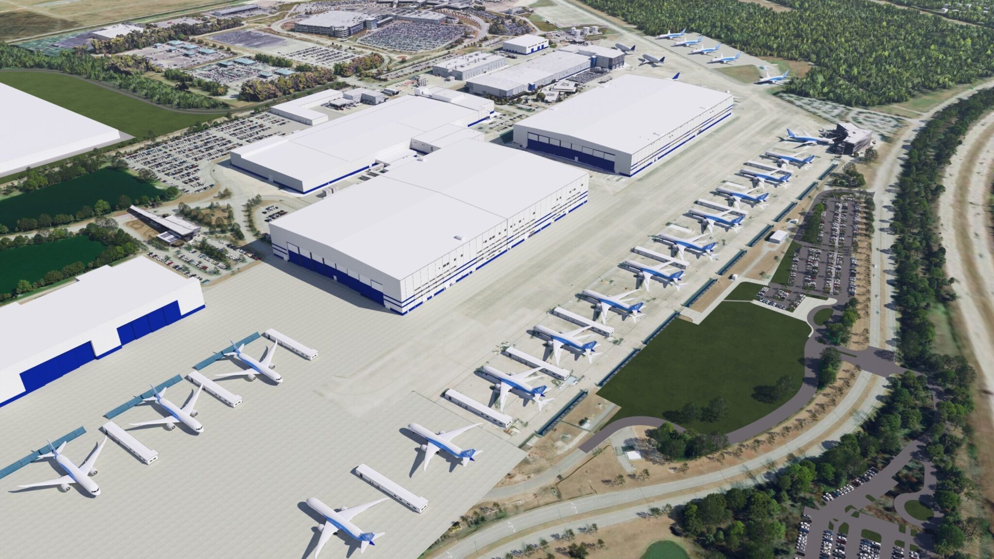 Boeing breaks ground on $1bn South Carolina expansion to boost 787 ...